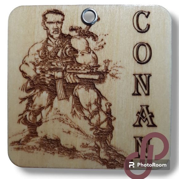 Art | Souvenir Laser Engraving On Wood Conan Codw36 | Poshmark